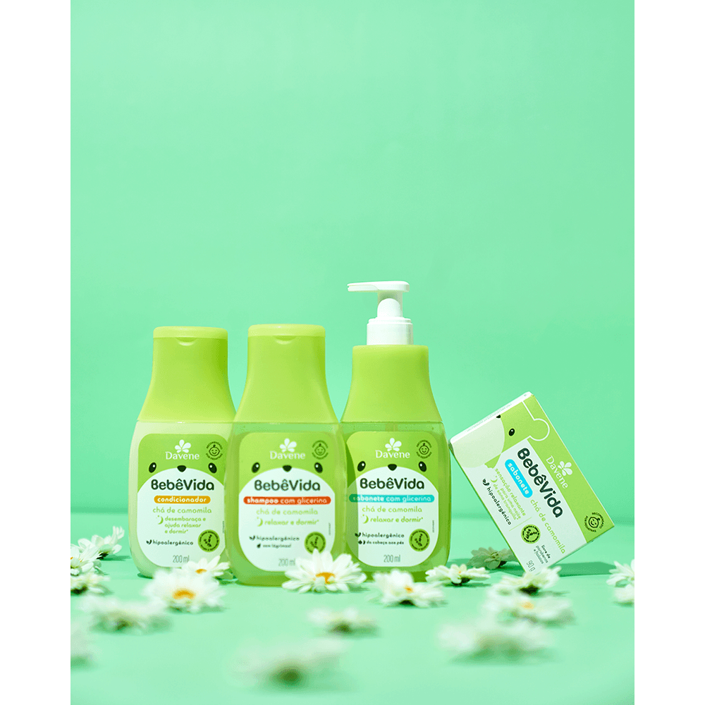 Sabonete Liquido Bebê Vida Chá de Camomila 200ml - Davene - davene
